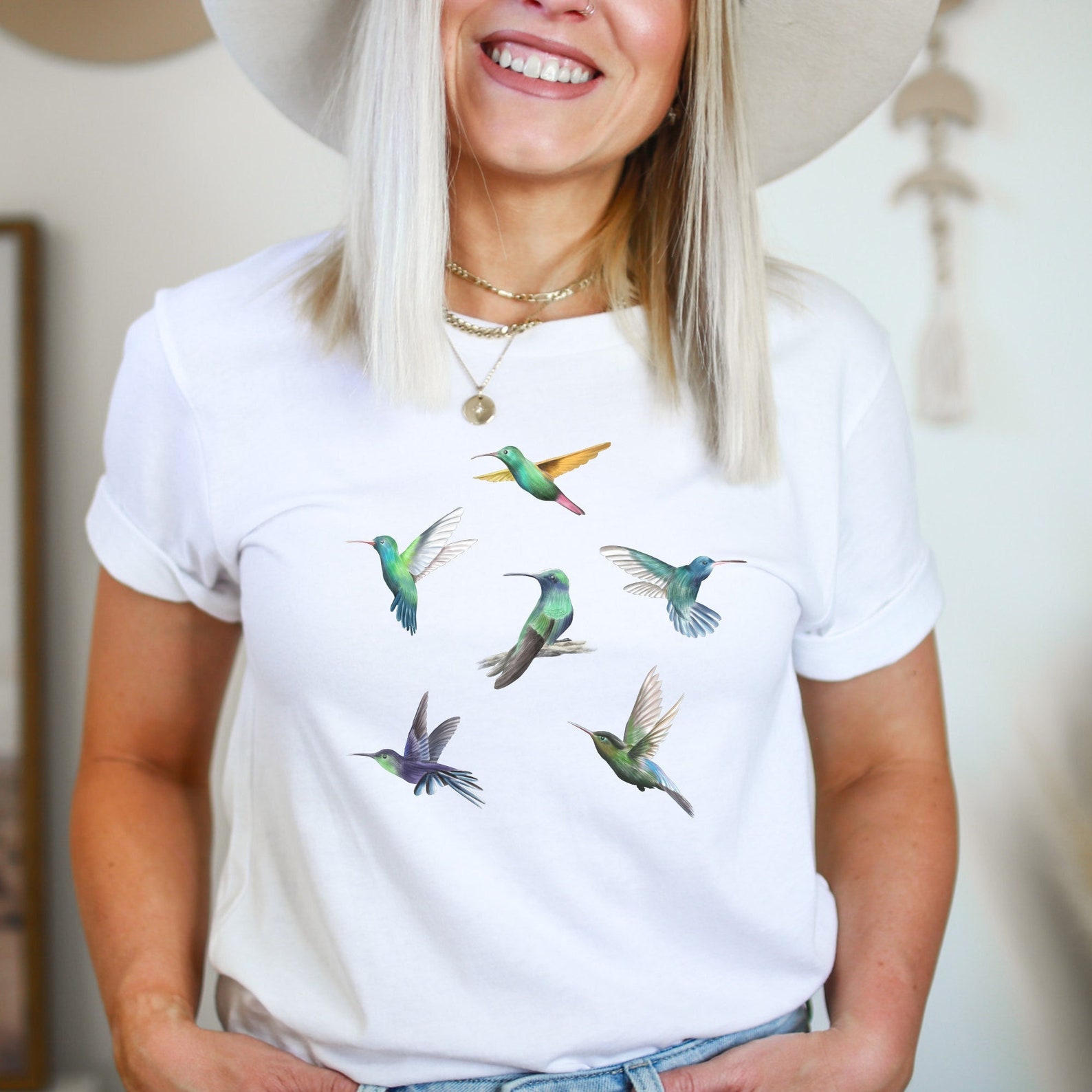 Hummingbird T Shirt, Bird Shirts for Women, Birds Lover Shirt ...