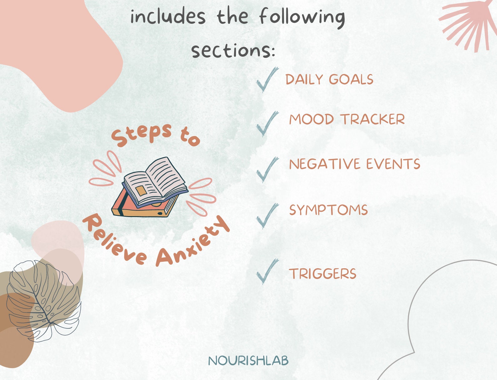 Anxiety Journal Printable Anxiety Workbook Anxiety - Etsy