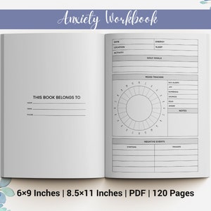 Anxiety Journal, Printable Anxiety Workbook, Anxiety Goodnotes, Anxiety ...