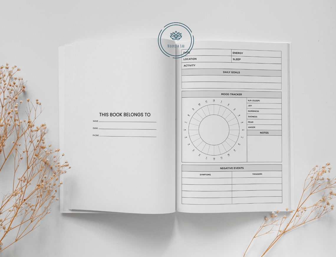 Anxiety Journal Printable Anxiety Workbook Anxiety - Etsy