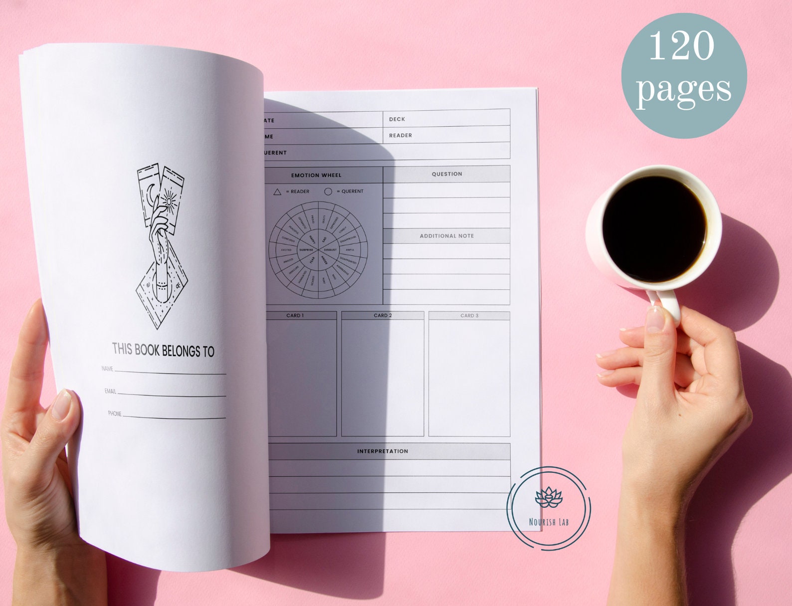 Tarot Card Journal Workbook, Printable Tarot Workbook, Printable Tarot ...