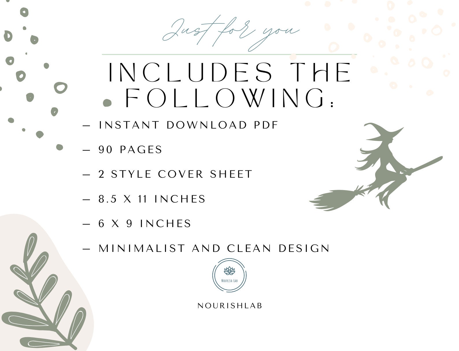 Printable Diary Journal, Witch Thinking Diary, Diary for Her, Printable ...