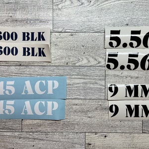 2 Ammo Can Caliber Label Vinyl Decal Stickers Ammo - Etsy