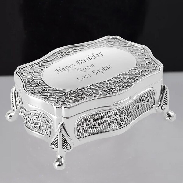 Silver Jewelry Box - Etsy