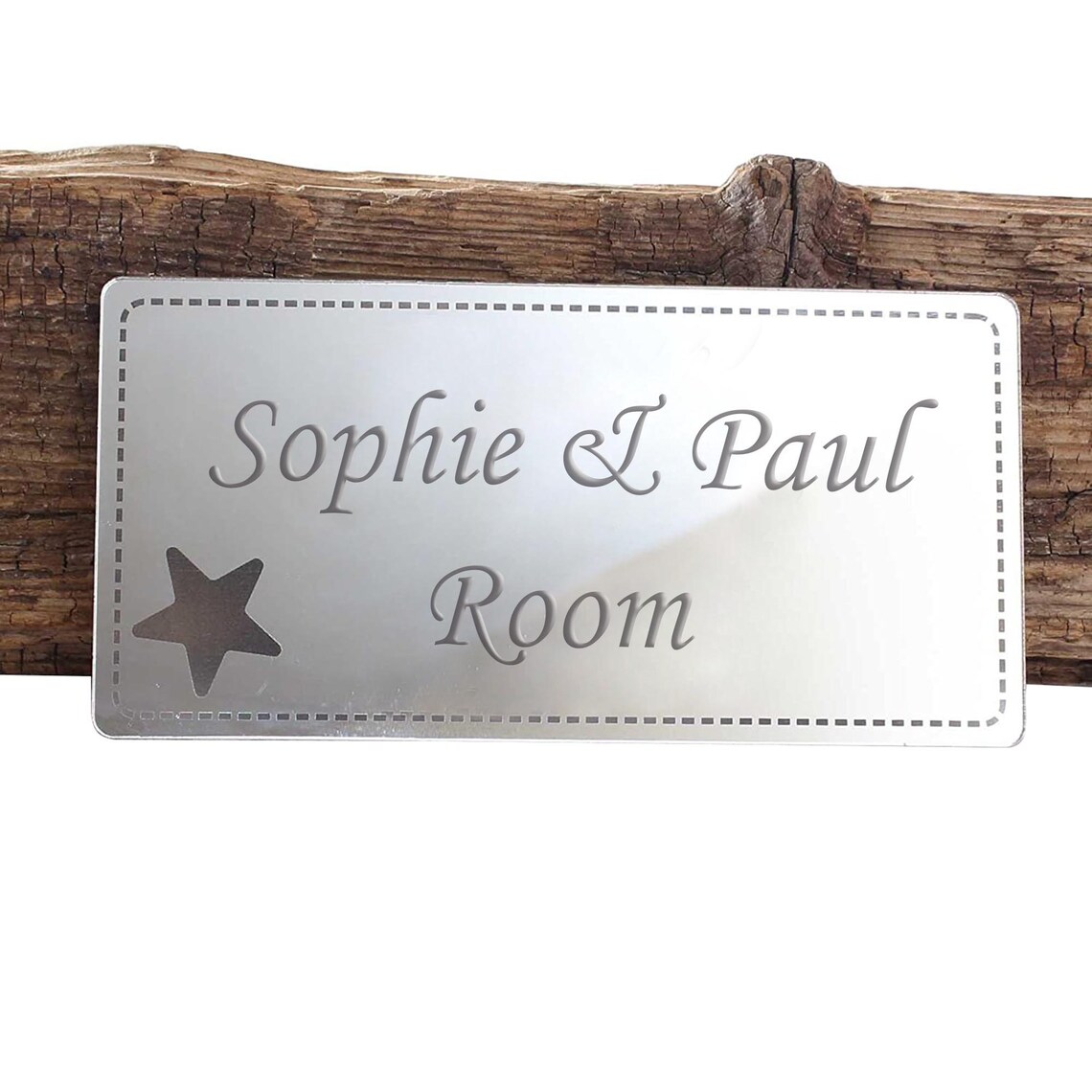 Personalised Inverted Corners Door Name Plaque Boy or Girls - Etsy