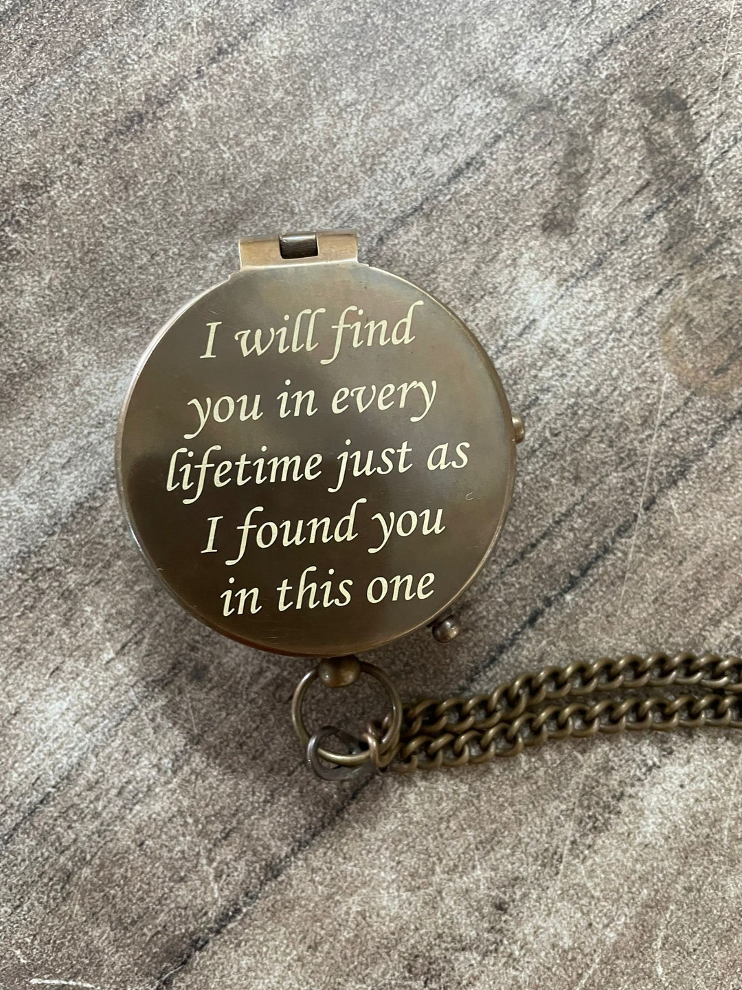 Personalized Bronze Compass, Father's Day Gift, Christmas Gift ...