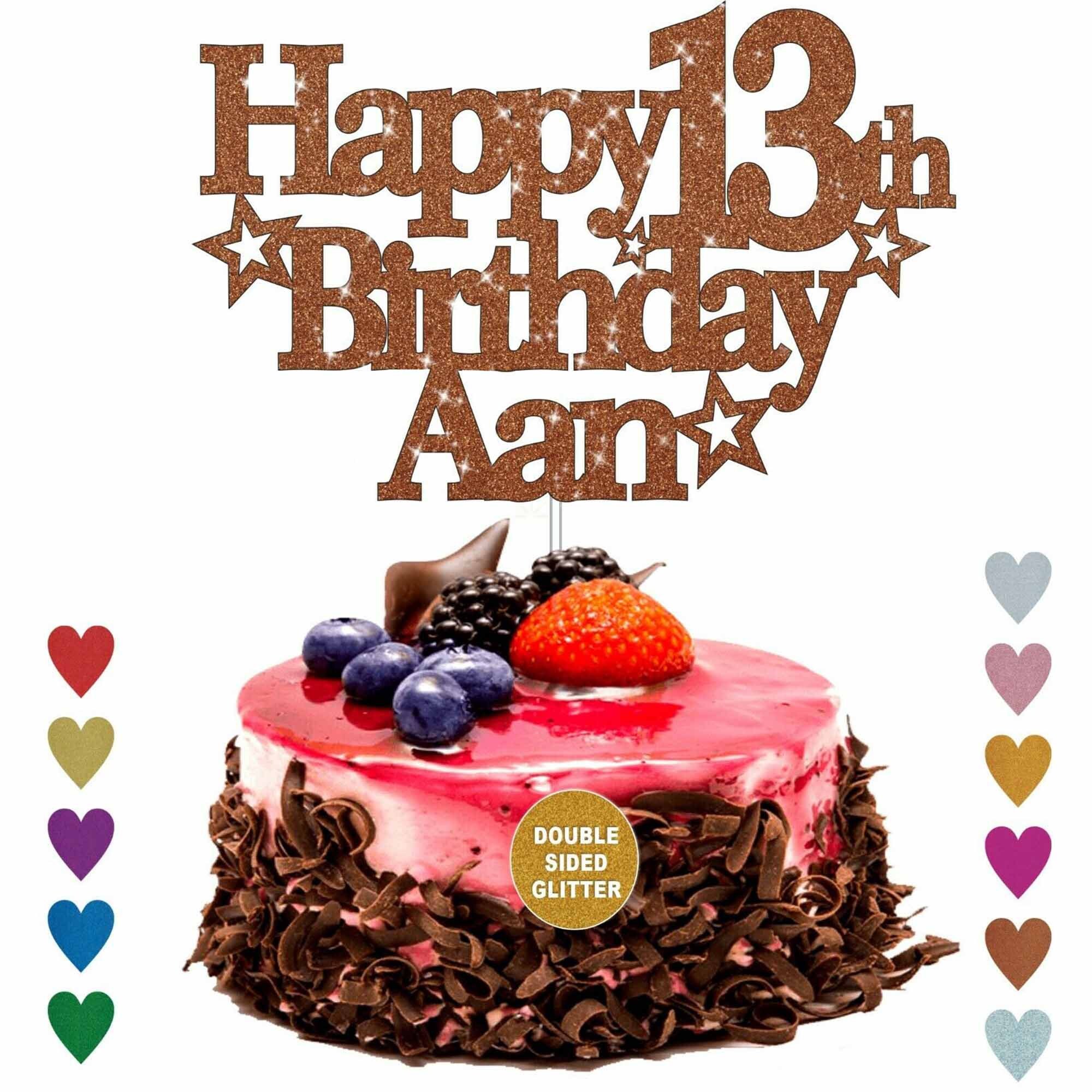 Personalised Happy Birthday Cake Topper Custom Cake Decoration Cake ...