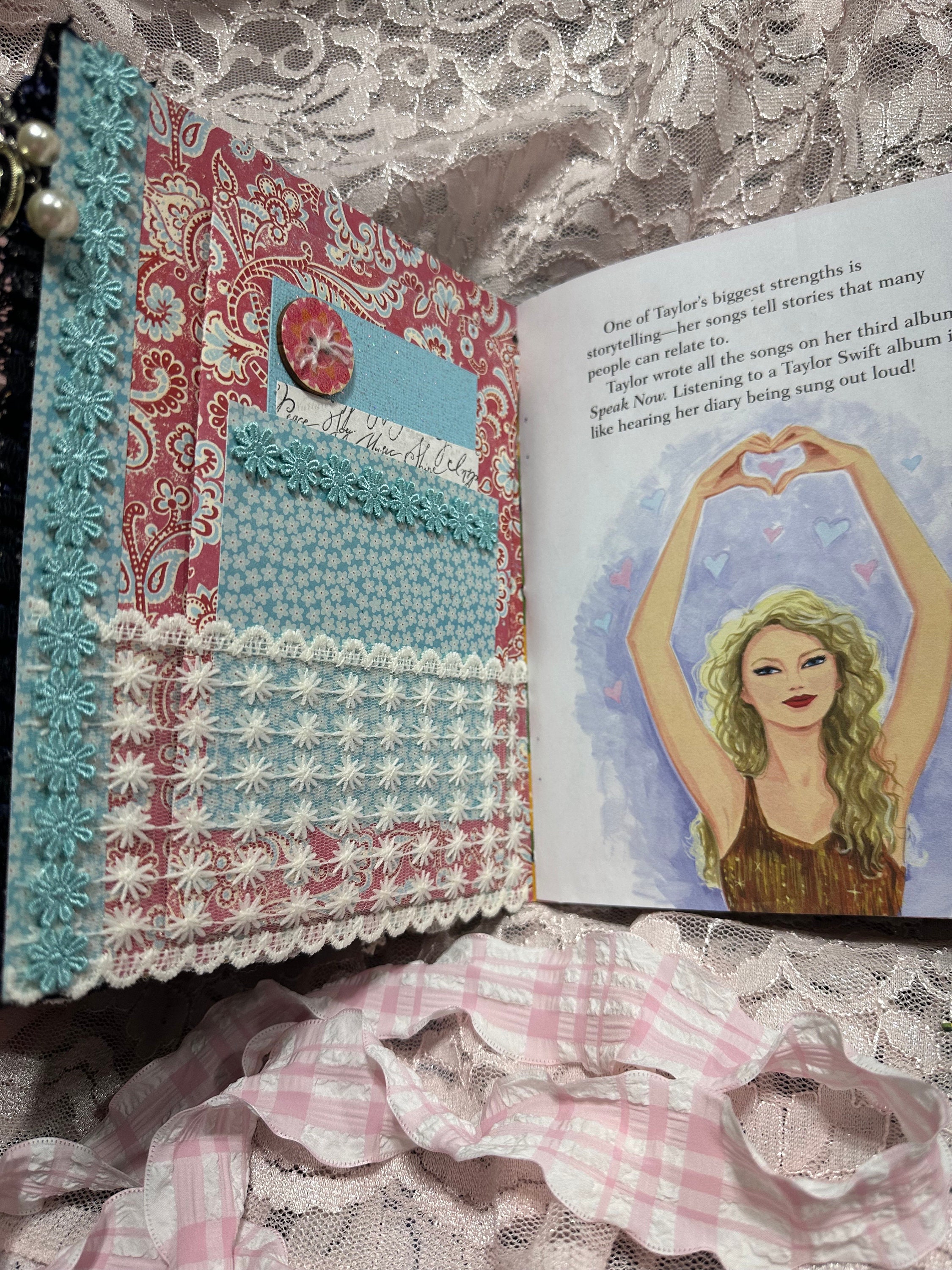 Taylor Swift Handmade Inspired Junk Journal Swiftie Merch, Unique Gift ...