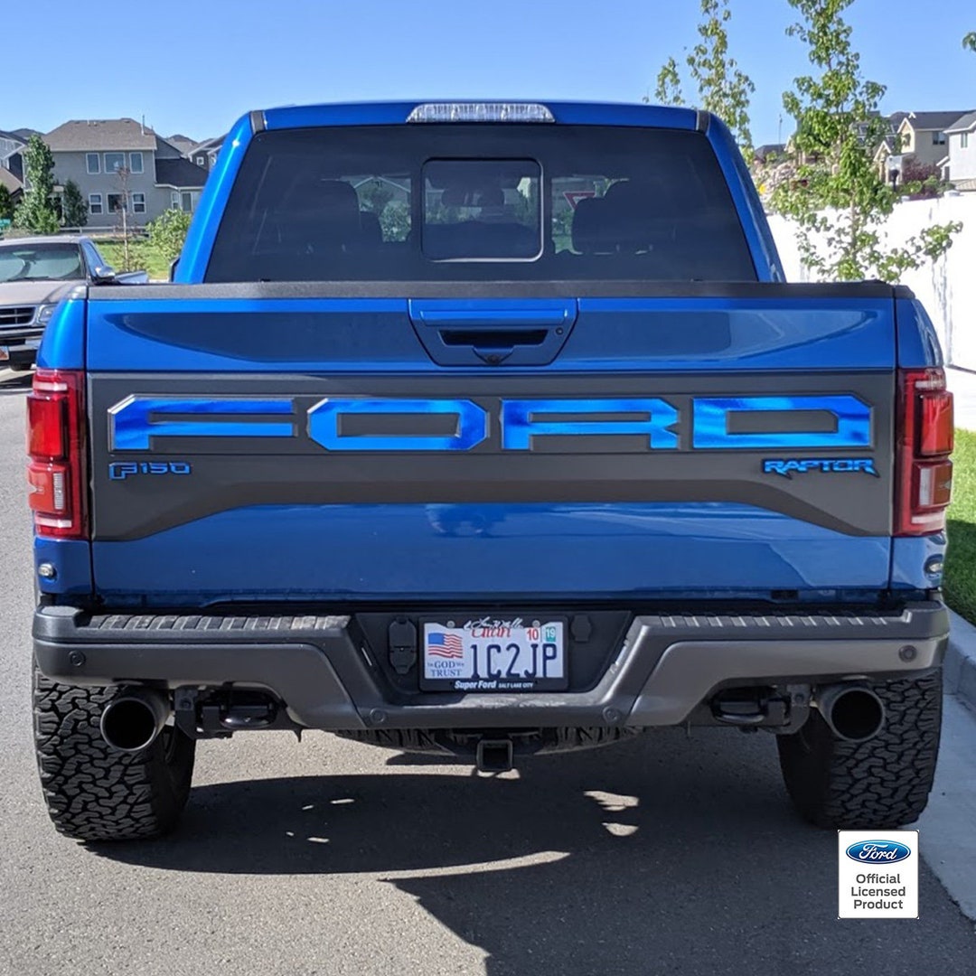 2017-2020 Ford Raptor Colored Chrome Tailgate Letter Decals - Etsy
