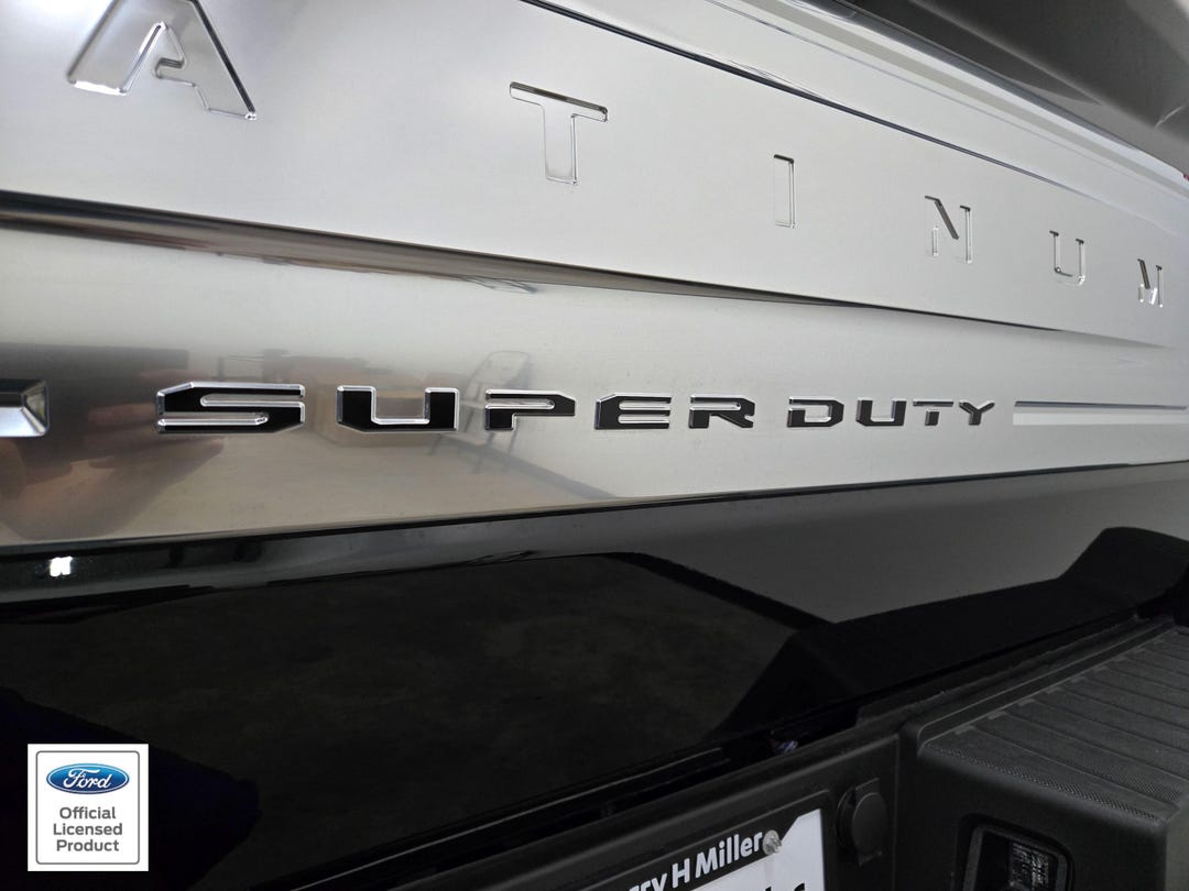 2023-2025 Ford Super Duty Platinum Super Duty Tailgate Letters Vinyl ...