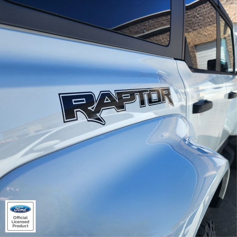 2022-2026 Ford Bronco Raptor Rear Side Raptor Graphics - Comes in Pair ...