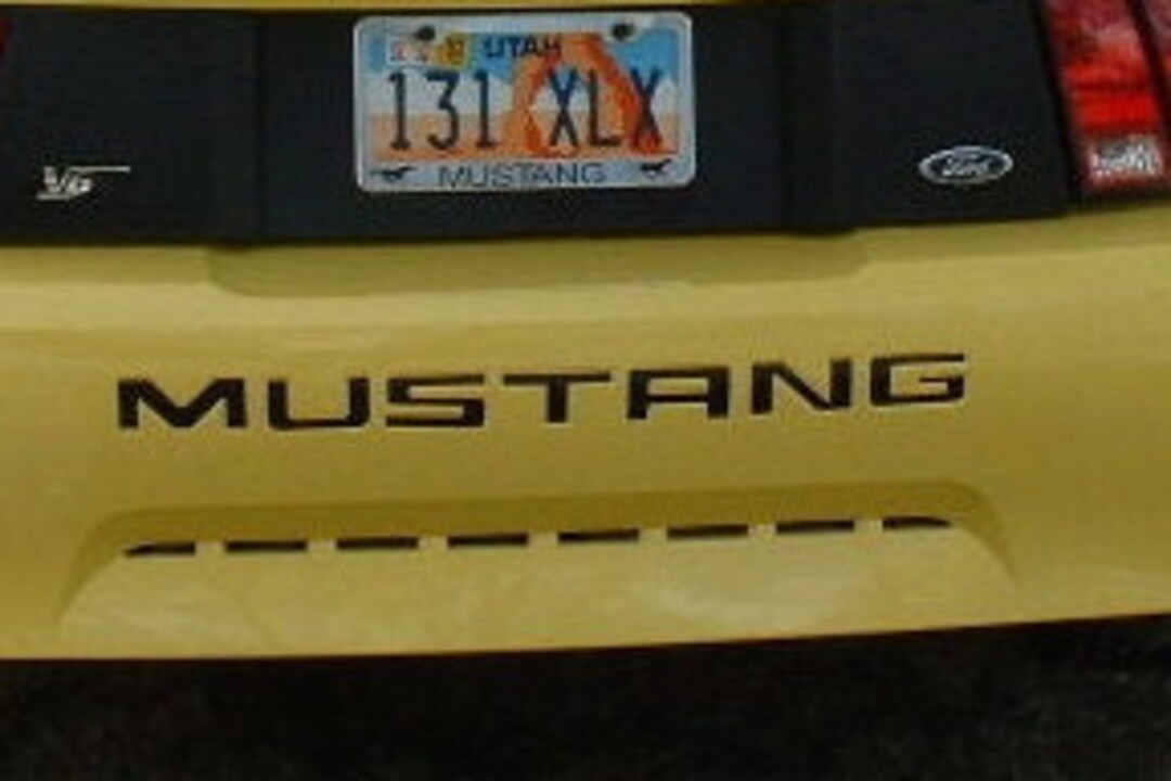1999-2004 Ford Mustang Rear Bumper Letter Inserts Vinyl Decals - Etsy