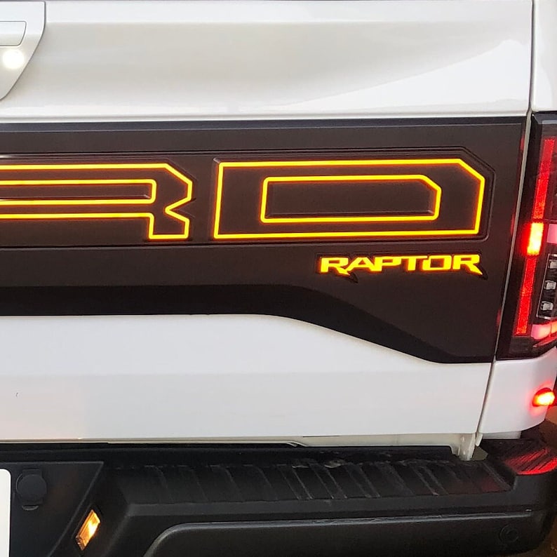 2021-2026 Ford Raptor Rear Emblem Reflective Inlay Decal - Etsy