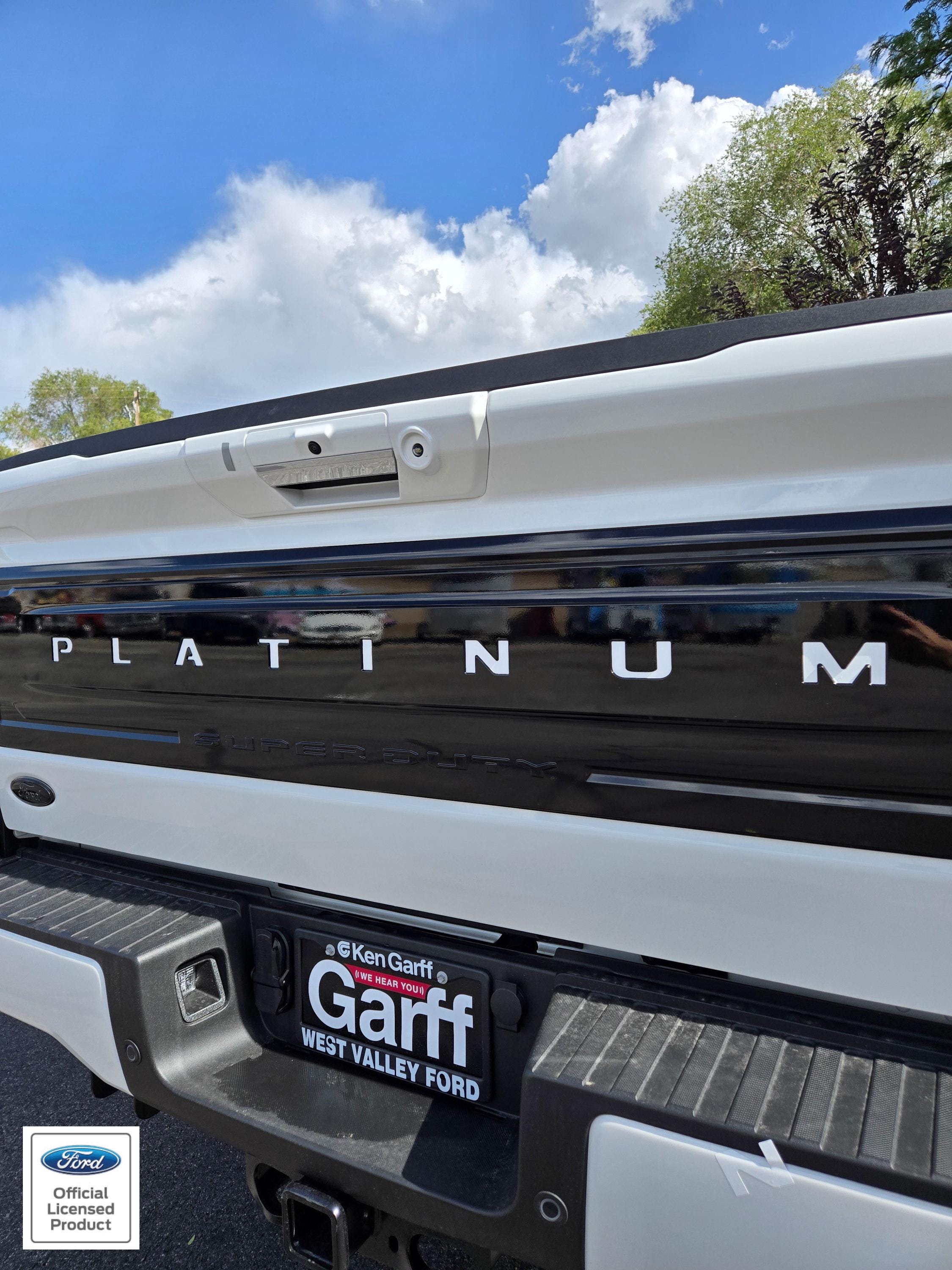 2023-2025 Ford Super Duty Platinum Tailgate Letters Vinyl Inserts ...