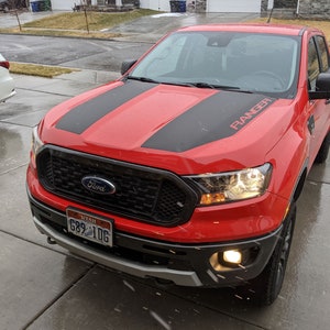 2019-2023 Ford Ranger Dual Hood With Ranger Graphics Vinyl Stripes - Etsy