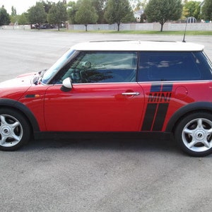 Mini Cooper Angled Side Stripes Vinyl Decals - Etsy