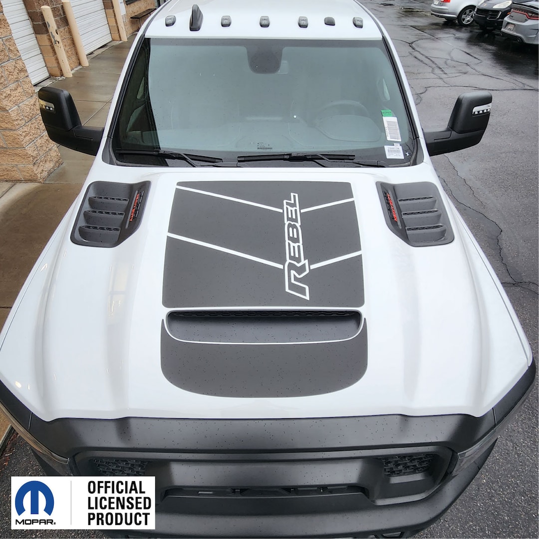 Fits 2023-2024 2500 Ram Rebel Vinyl Hood Graphics With Rebel - Etsy