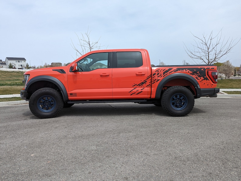 Calcomanías gráficas de vinilo para caja de Ford Raptor Digital Splash ...