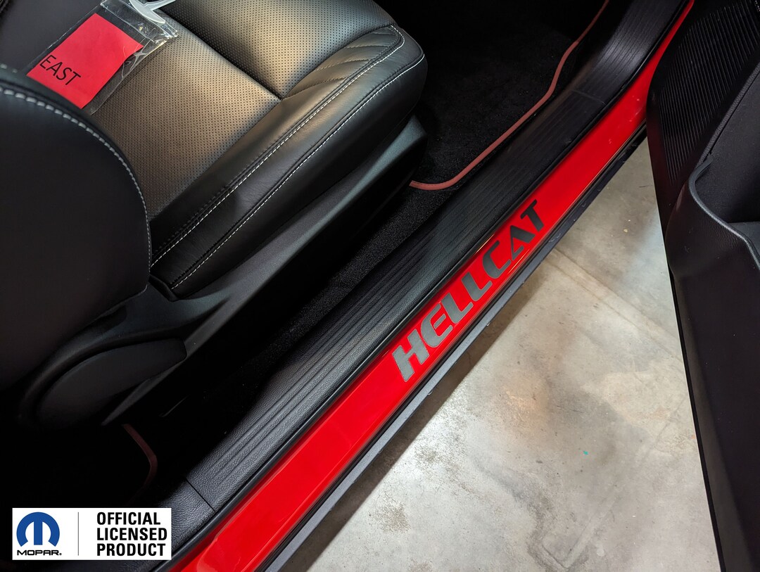 Fits Dodge Challenger Side Hellcat Kick Letters Vinyl Sticker Decal ...