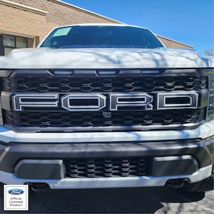 2021-2023 Ford Raptor Grill Letter With Reflective Outlines Vinyl Decal ...