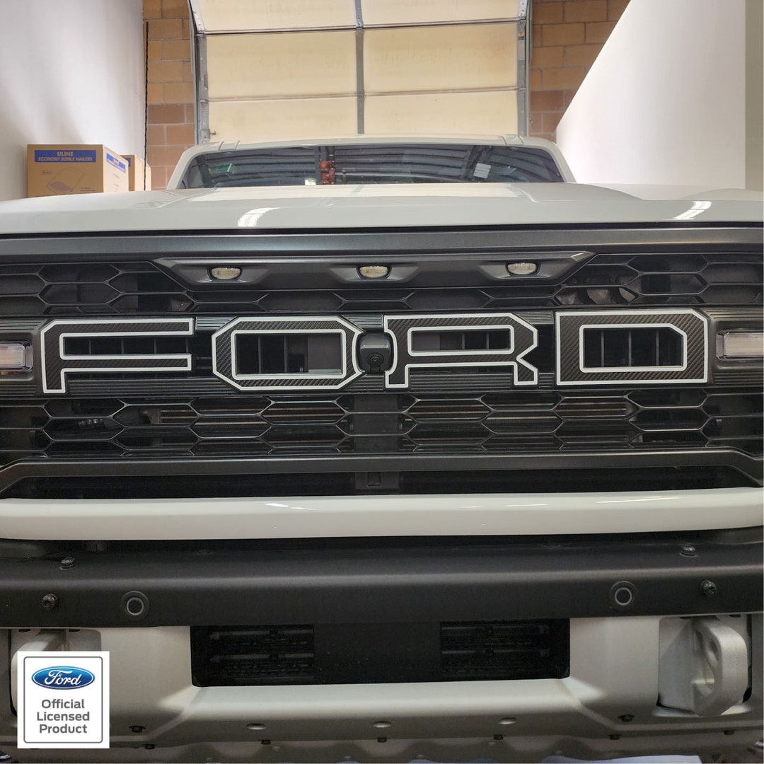 2022-2024 Ford Bronco Raptor Grille Letters With Outlines Vinyl Decal ...