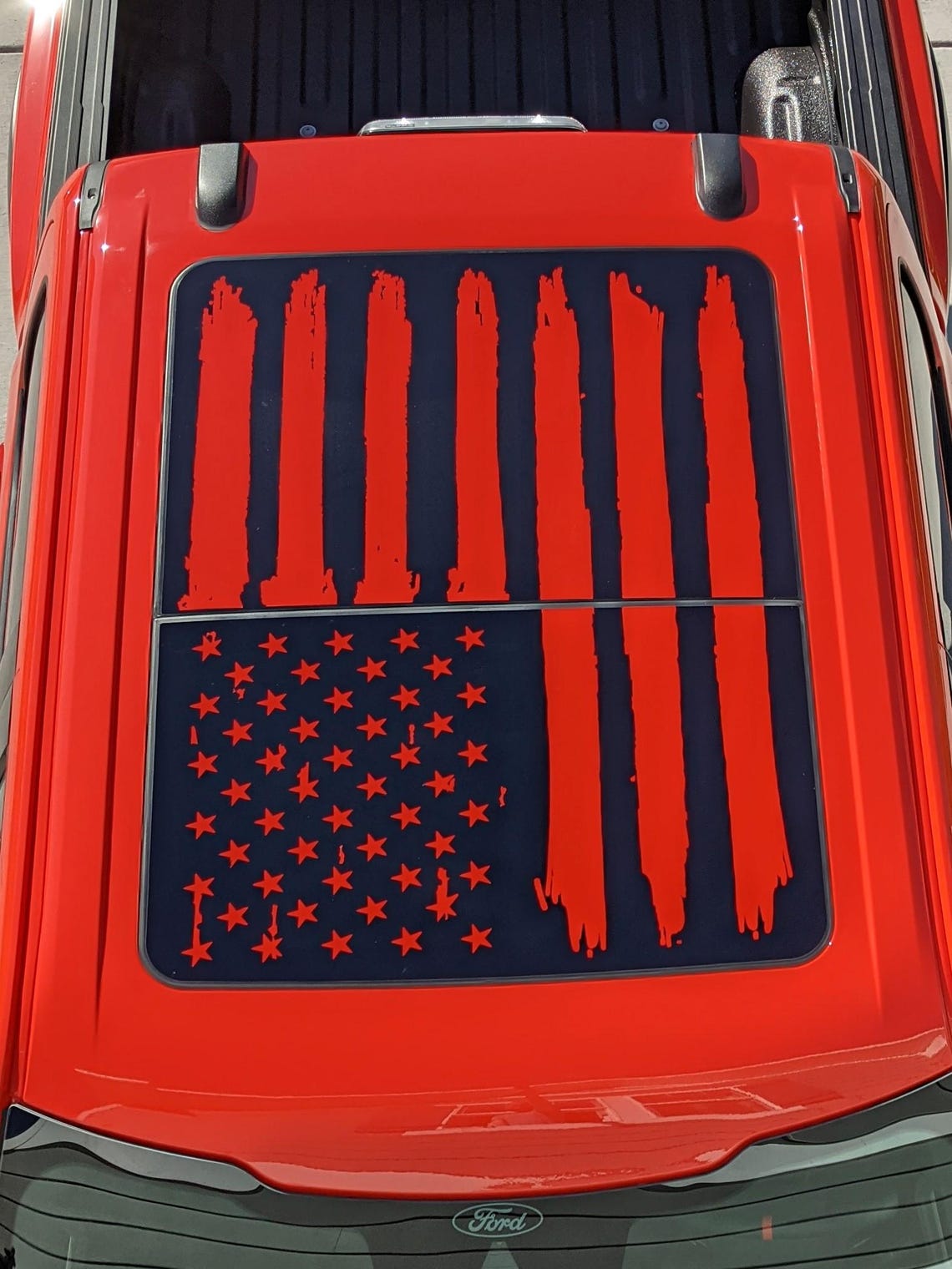 2017-2022 Ford Super Duty Dual Panel Moonroof Tattered Flag Sunroof ...