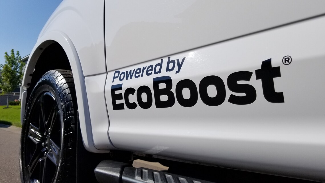 Ford powered by Ecoboost Side Decals Pair 24 - Etsy