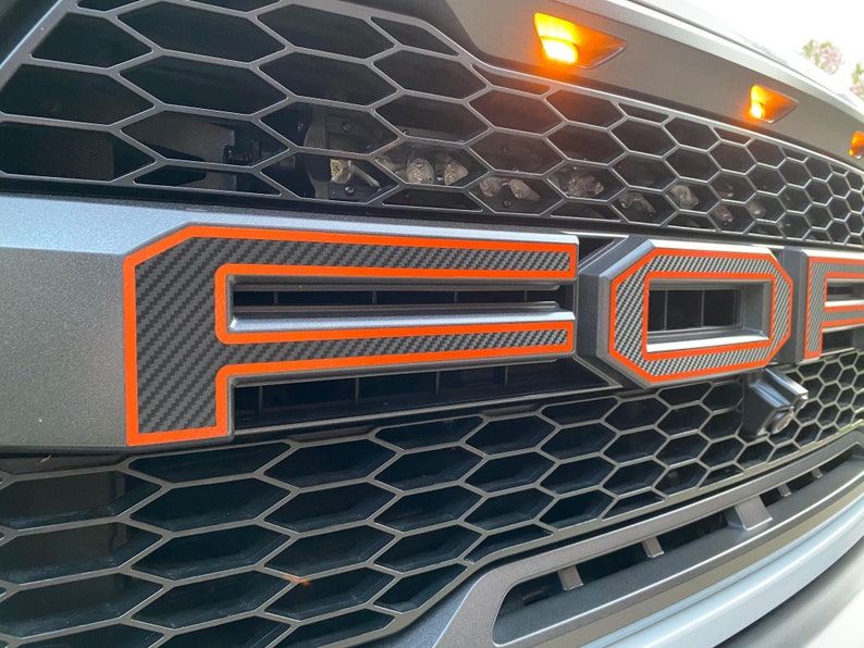 2017-2020 Reflective Ford Raptor Grill Letter Outlines - Etsy