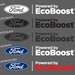 2021-2022 Ford F150 Powered by Ecoboost Hood Vinyl Sticker Graphic Set ...