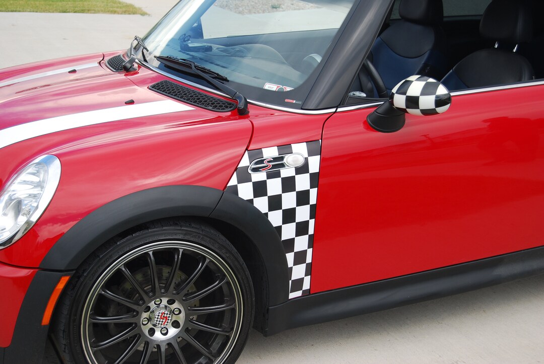 02-06 Mini Cooper Checkmate Decals - Etsy