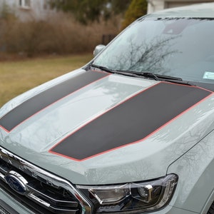 2019-2023 Ford Ranger - Dual Hood Stripe Decal W/ Pinstripe - Etsy