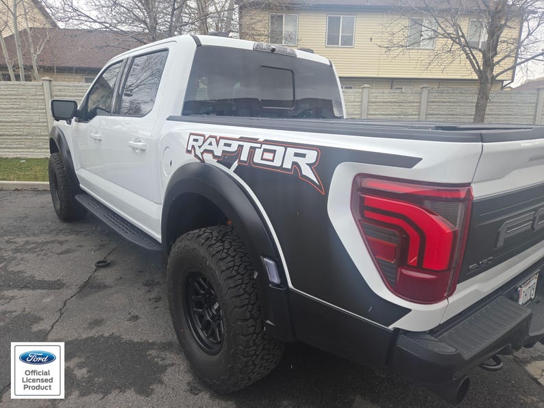 2021-2026 Ford F-150 Raptor Neue Art Bett Grafiken mit Umrissen Vinyl ...