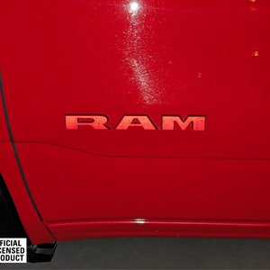 Fits 2019-2025 Ram Laramie Longhorn 1500 RAM Emblem Overlays Reflective ...