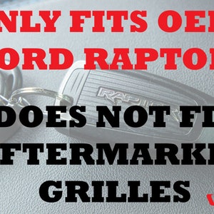 2010-2014 Ford Raptor Grille Vinyl Letters With Outlines - Etsy