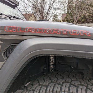 FITS 2019-2025 Jeep Gladiator Hood Letters Vinyl Graphics - Etsy