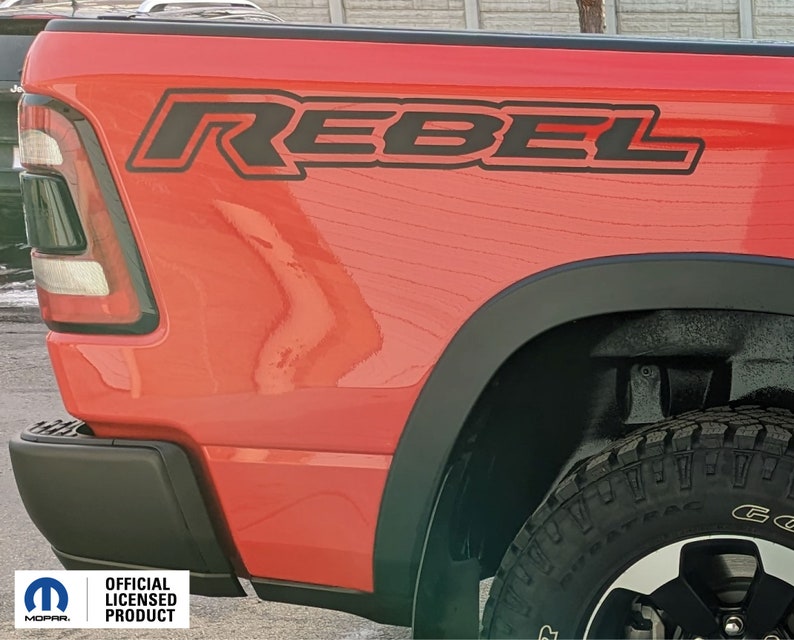 Fits 2019-2022 DODGE RAM REBEL Bed Graphics Text Vinyl Decals - Etsy