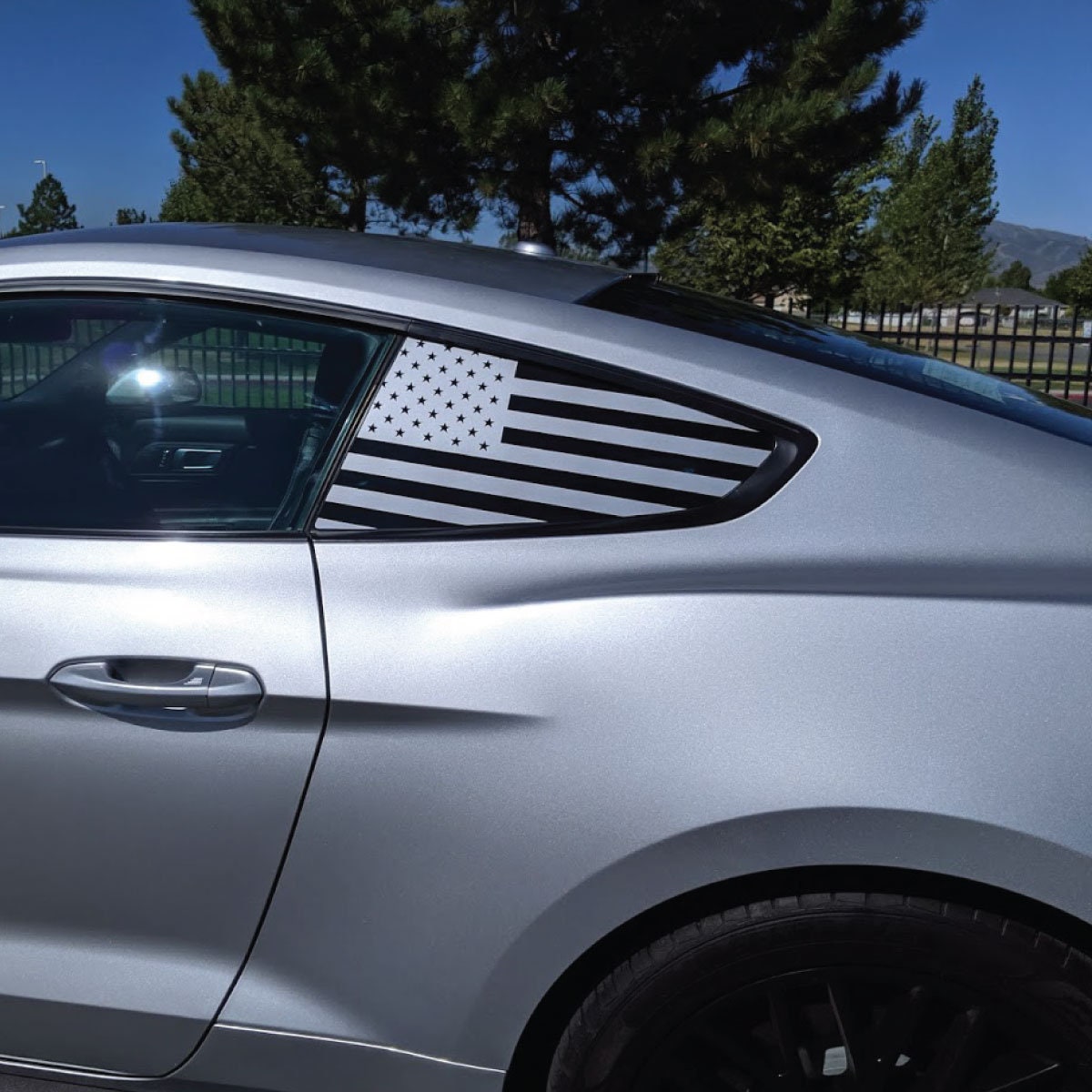 2015-2022 Ford Mustang Quarter Window Flag USA - Etsy
