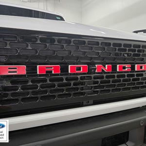 2021-2025 Ford Bronco Grille Letters - Vinyl Decals Graphics Stickers ...