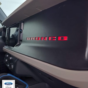 Letras del tablero para Ford Bronco 2021-2025: calcomanías de vinilo y ...
