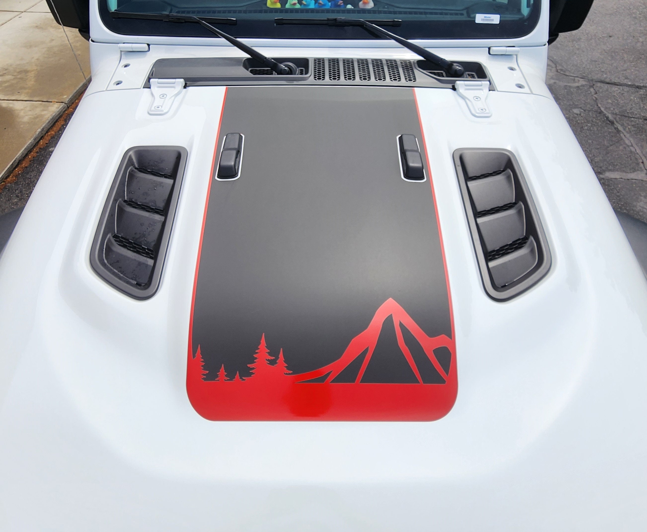 FITS 2024 Jeep Wrangler Rubicon Hood Stripe Vinyl Decal Mountain - Etsy