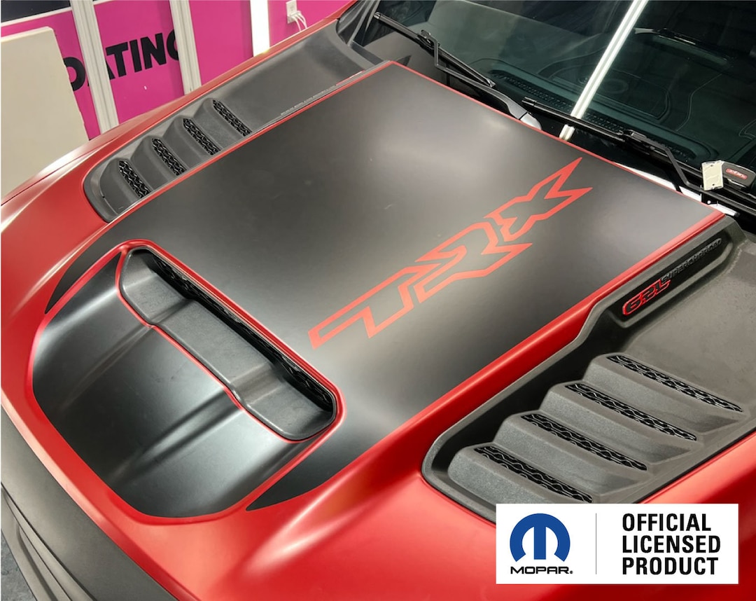 Fits Ram TRX Hood Graphics With TRX Cut Out - 2 Piece Kit - Vinyl ...