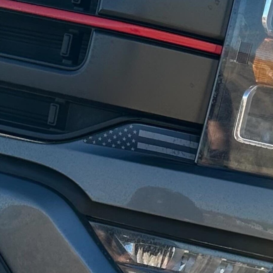 2021-2022 Ford F150 American Flag Subdued Headlight Insert Vinyl Decals ...