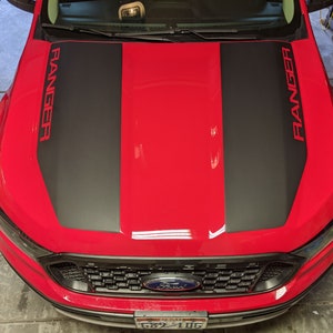 2019-2023 Ford Ranger Dual Hood With Ranger Graphics Vinyl Stripes - Etsy