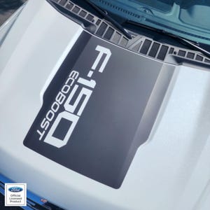Fits 2021-2025 Ford F150 Ecoboost Center Hood V4 High Quality Decal ...