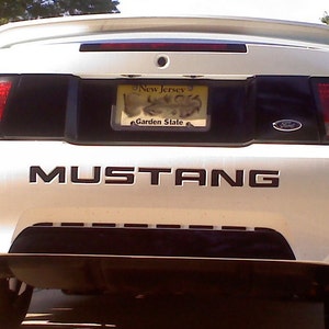 1999-2004 Ford Mustang Rear Bumper Letter Inserts Vinyl Decals - Etsy