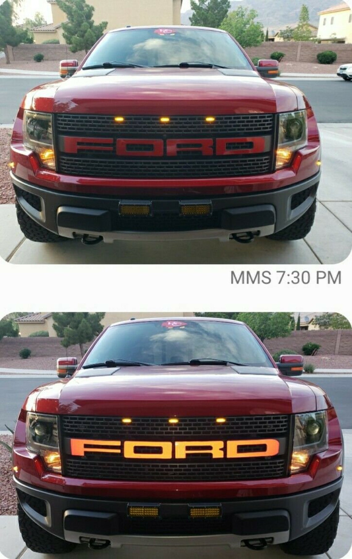 2010-2014 Reflective Ford Raptor Grille Letters - Etsy