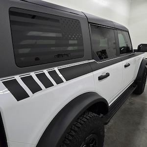 2021-2025 Ford Bronco Side Stripes W Pin - Vinyl Decals Graphics ...