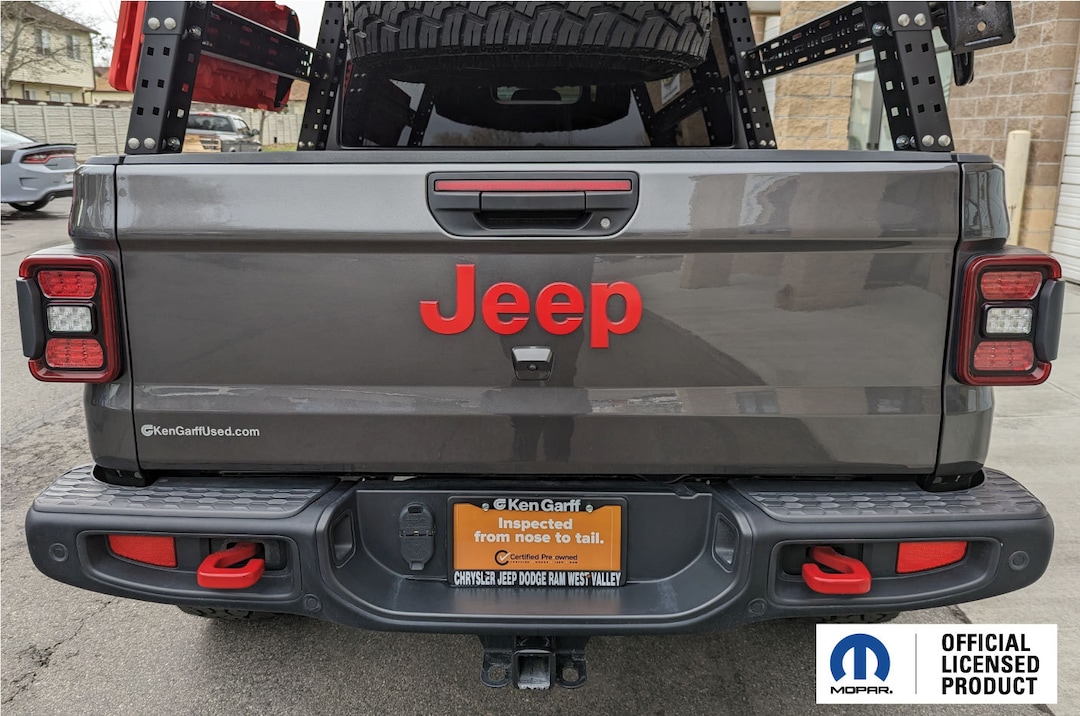 Fits Jeep 2020-2025 JT GLADIATOR JEEP Tailgate Overlay Vinyl Decals ...
