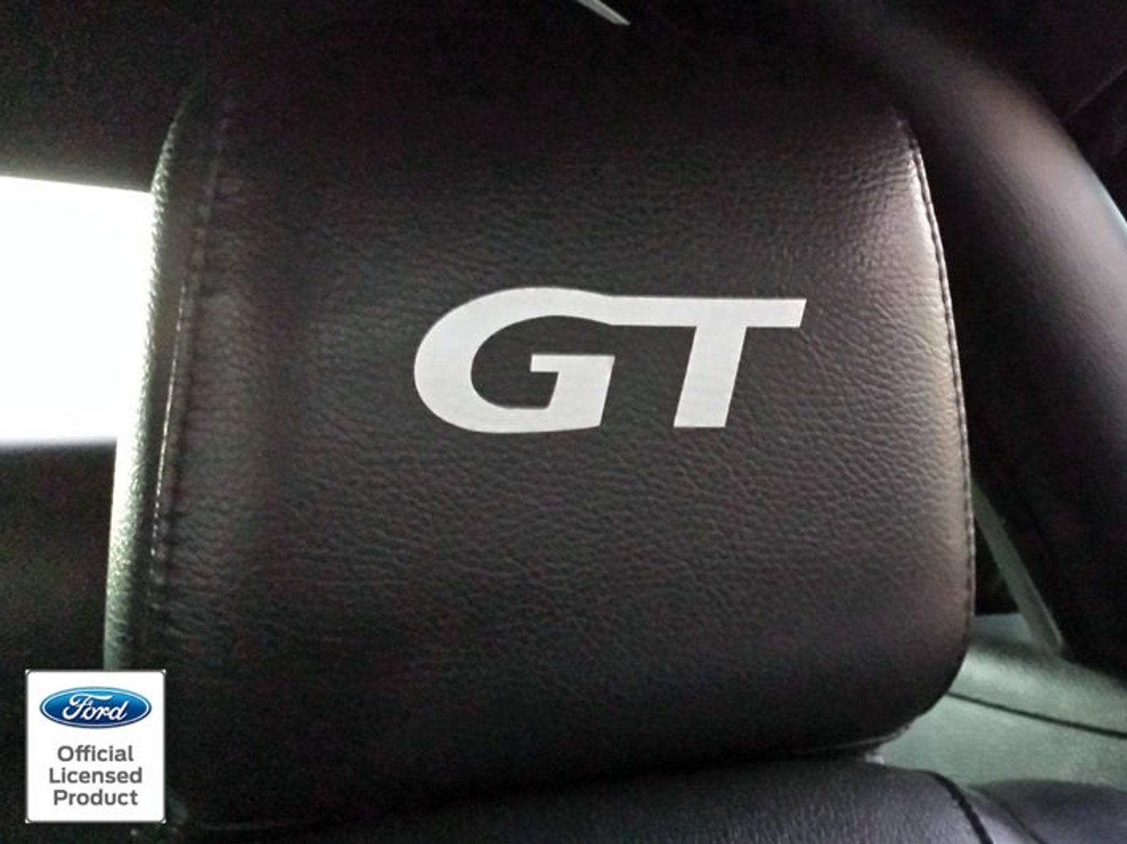Ford Mustang GT Headrest Decals (2) Solid - Etsy