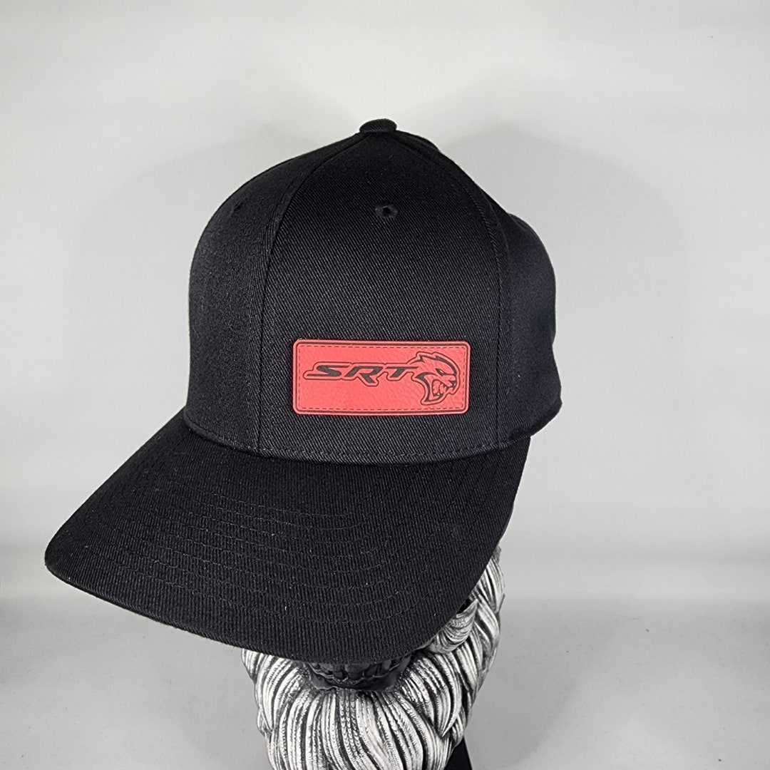 New Side SRT Hellcat Hat V1 Flexfit 110 Pro Performance Cap Leatherette Patch - Etsy